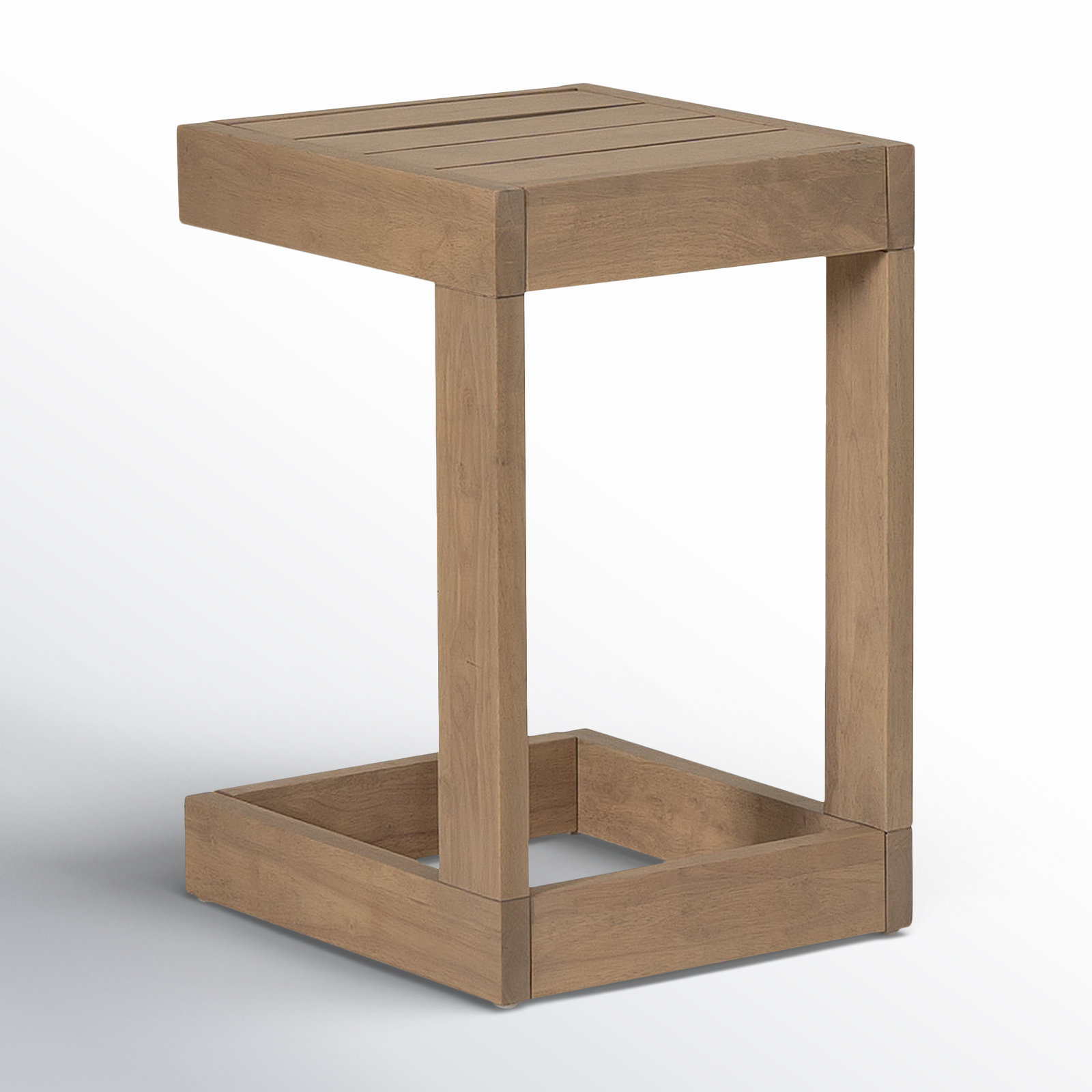 AllModern Jurgen Outdoor Acacia Wood Square Side Table & Reviews | Wayfair