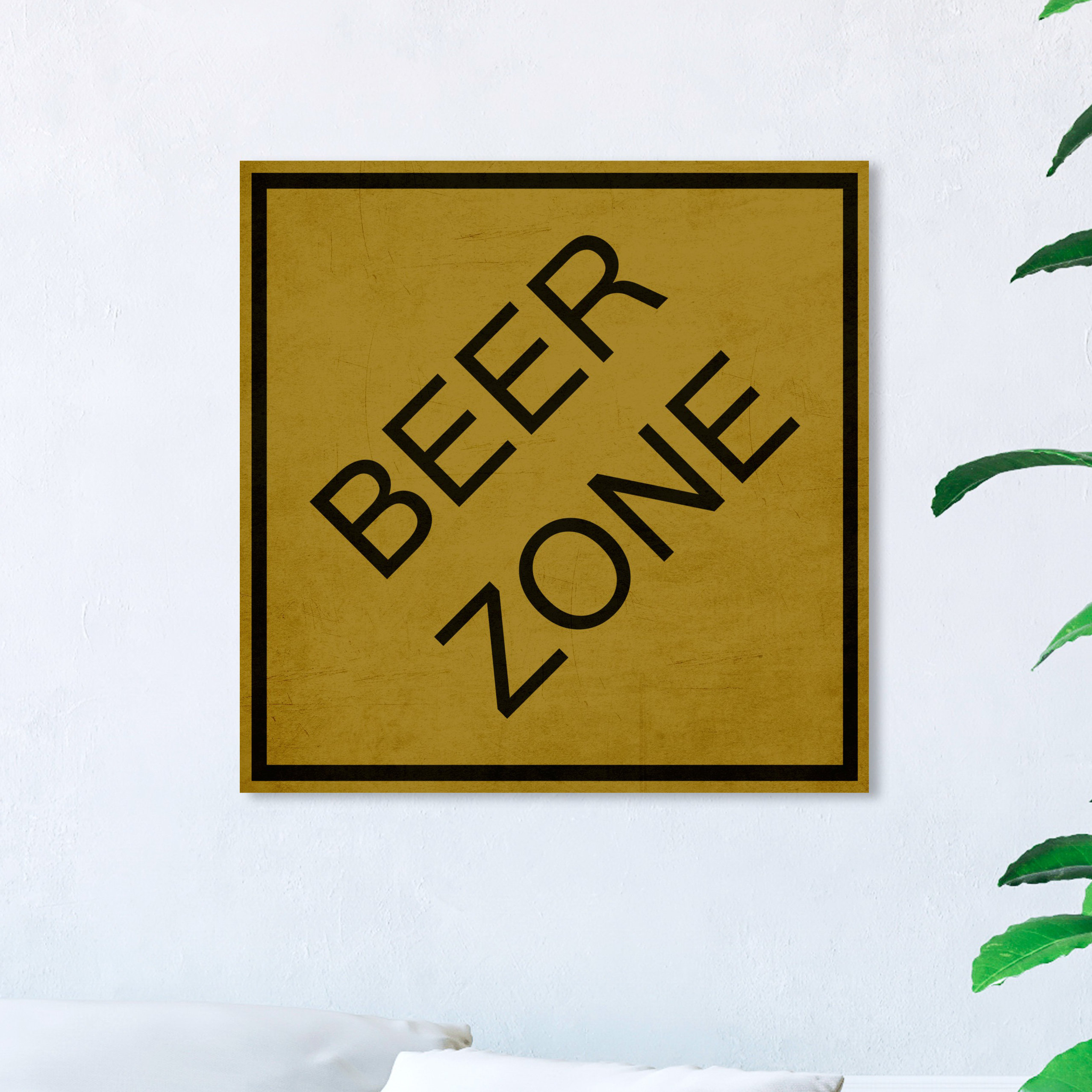 Art Remedy Drinks and Spirits Beer Zone - Textual Art Print | Wayfair