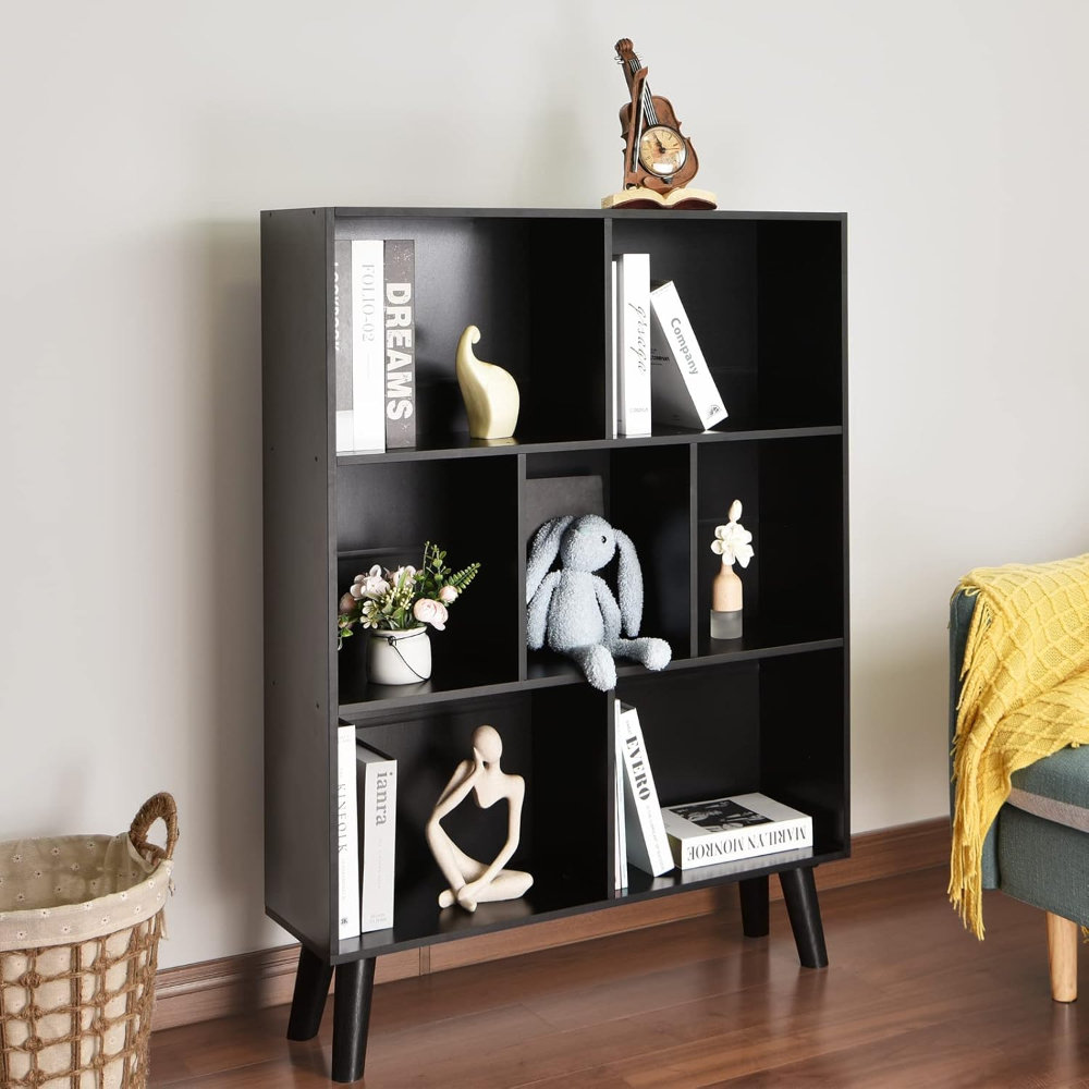 Corrigan Studio® 3-Tier Modern Bookcase with Legs | Wayfair