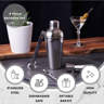 Prep & Savour 4 Piece Bar Tool Gift Set Stainless Steel Cocktail Making ...