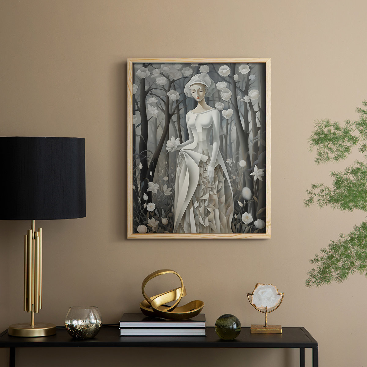 Charlton Home® WOMEN Series DLXXXI Framed Print - Solid Wood | Wayfair