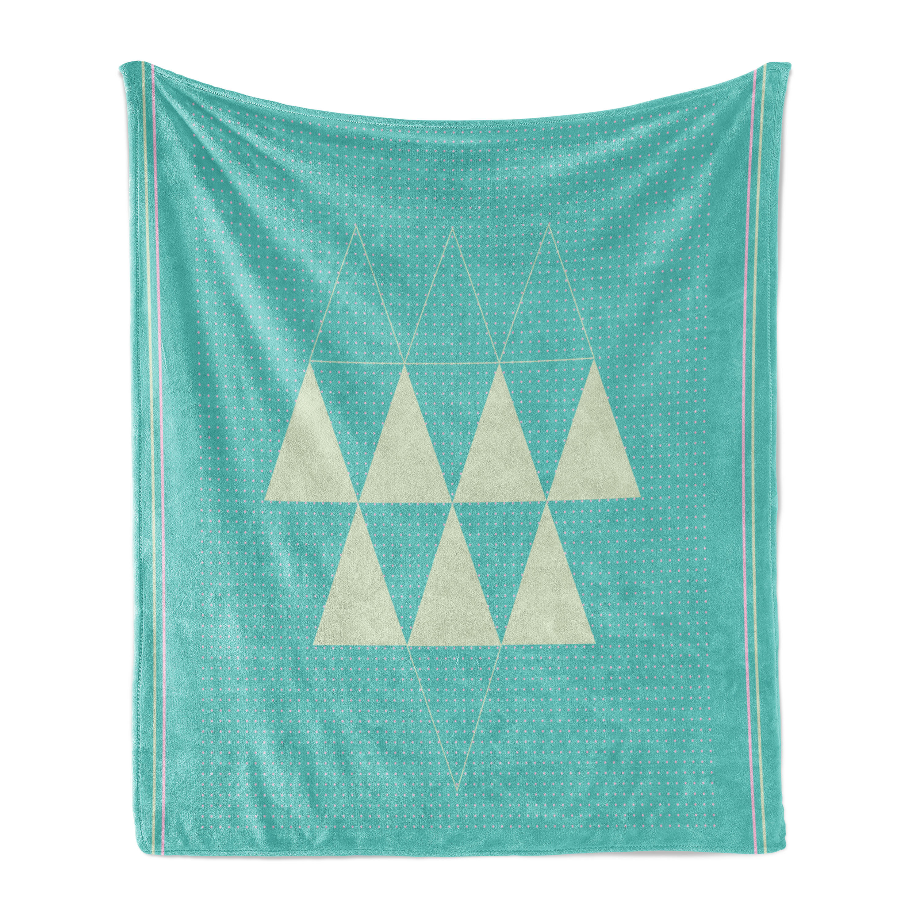 Ambesonne Geometric Throw Blanket Modern Triangles and Dots | Wayfair