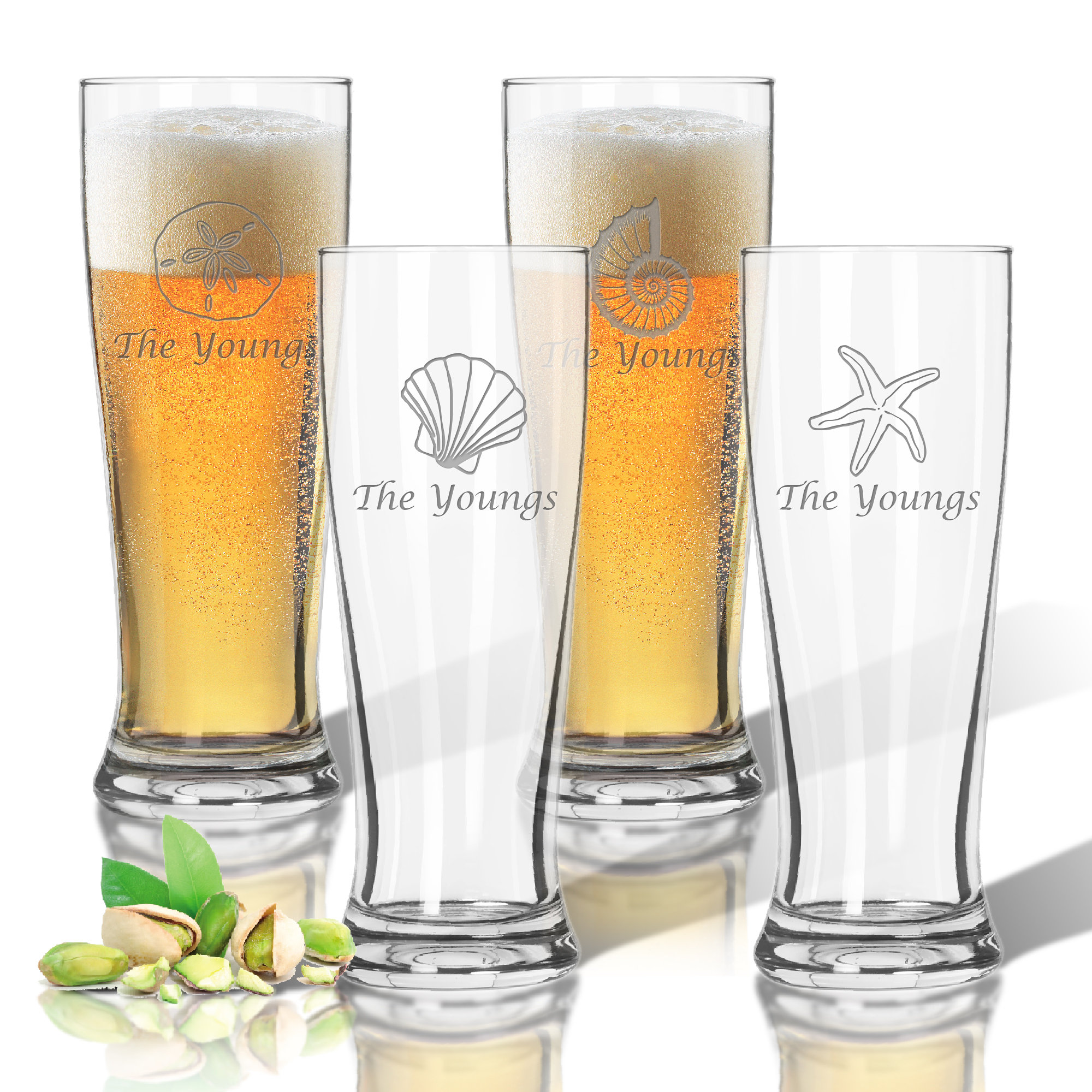 Carved Solutions Tritan 4 Piece 14 oz. Plastic Pilsner Glass Set | Wayfair