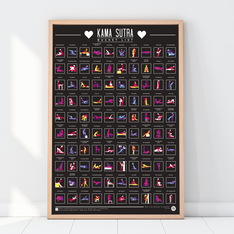 East Urban Home 100 Kama Sutra Positions - Graphic Art | Wayfair.co.uk