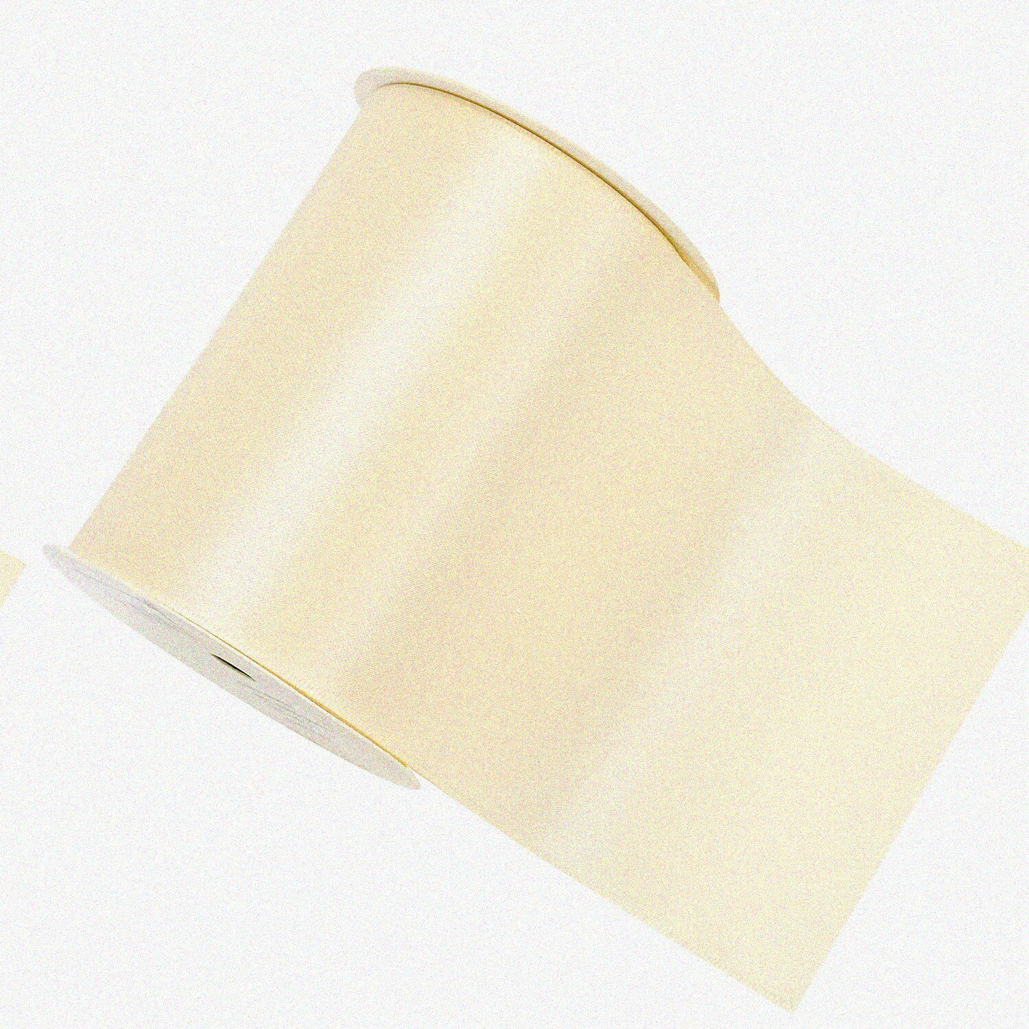 Pacific Funds Double Face Ribbon Roll 4 Inch Ivory 5 Yards | Wayfair