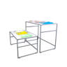Fixturedisplays Nesting Display Tables, Set Of 2 (41.46" W X 24.02" D X ...