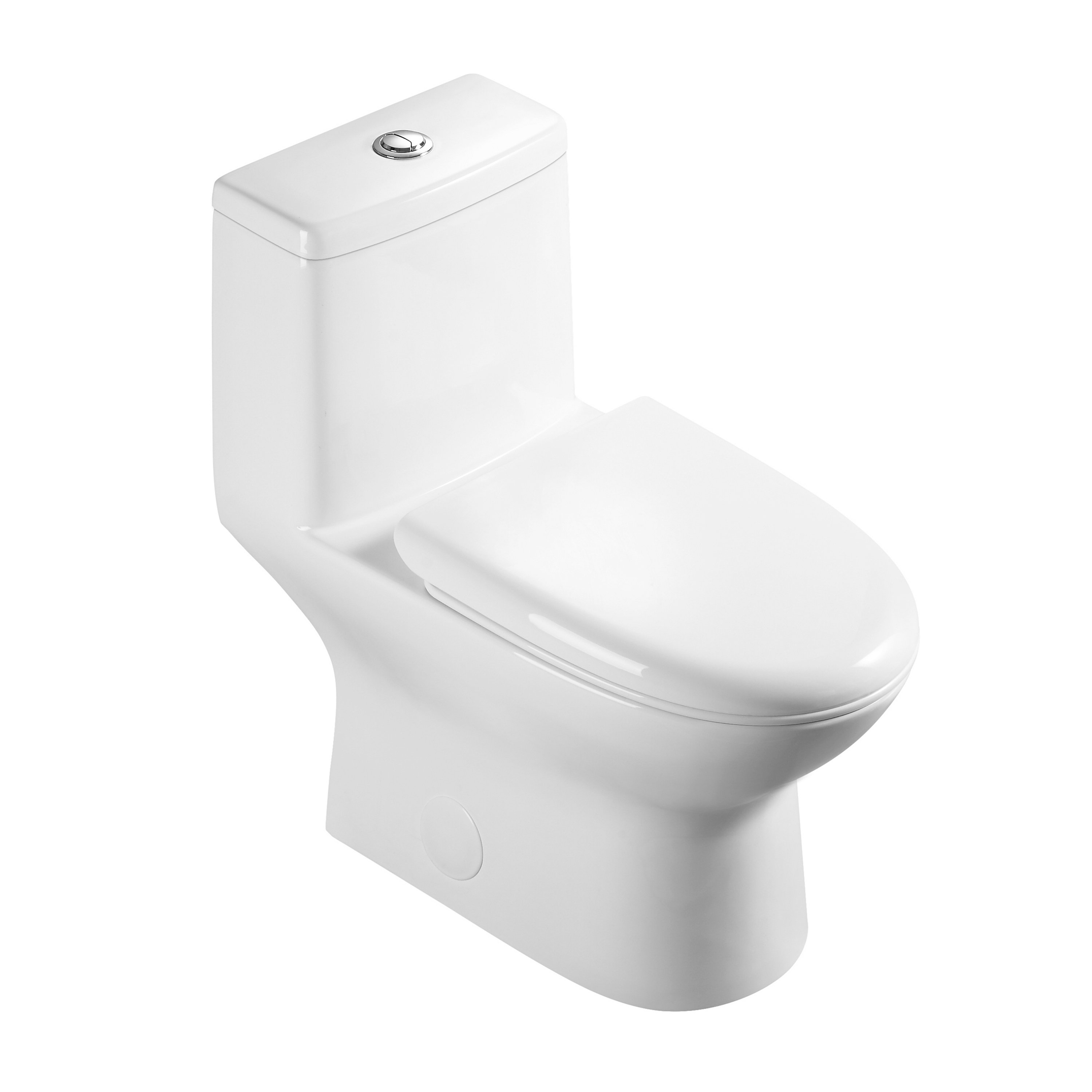 Golden Elite Patton 1-Piece 4/6L GPF Dual Flush Elongated Toilet In ...