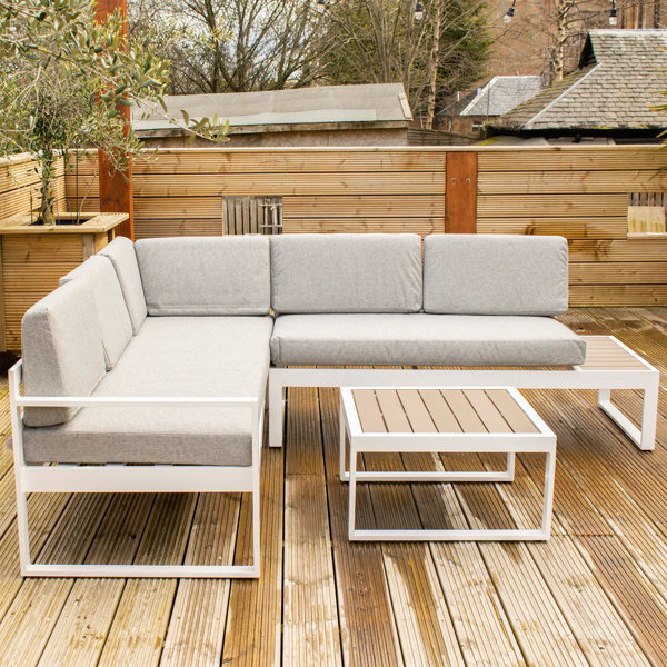 Latitude Run Lindi 6 - Person Garden Lounge Set with Cushions | Wayfair ...