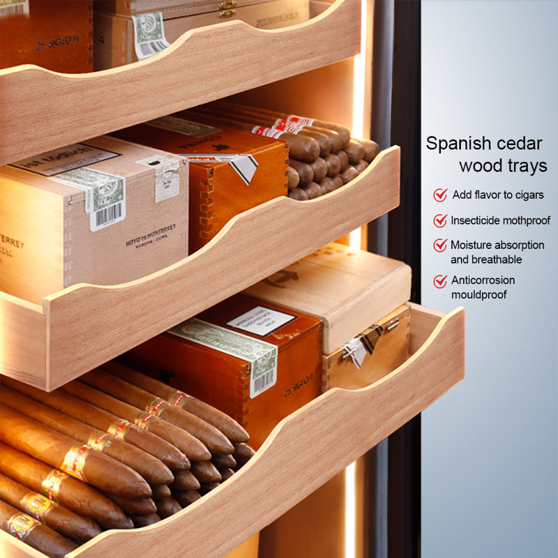 Raching Count Electric Cigar Humidor, Cigar Climate Control Cabinet ...