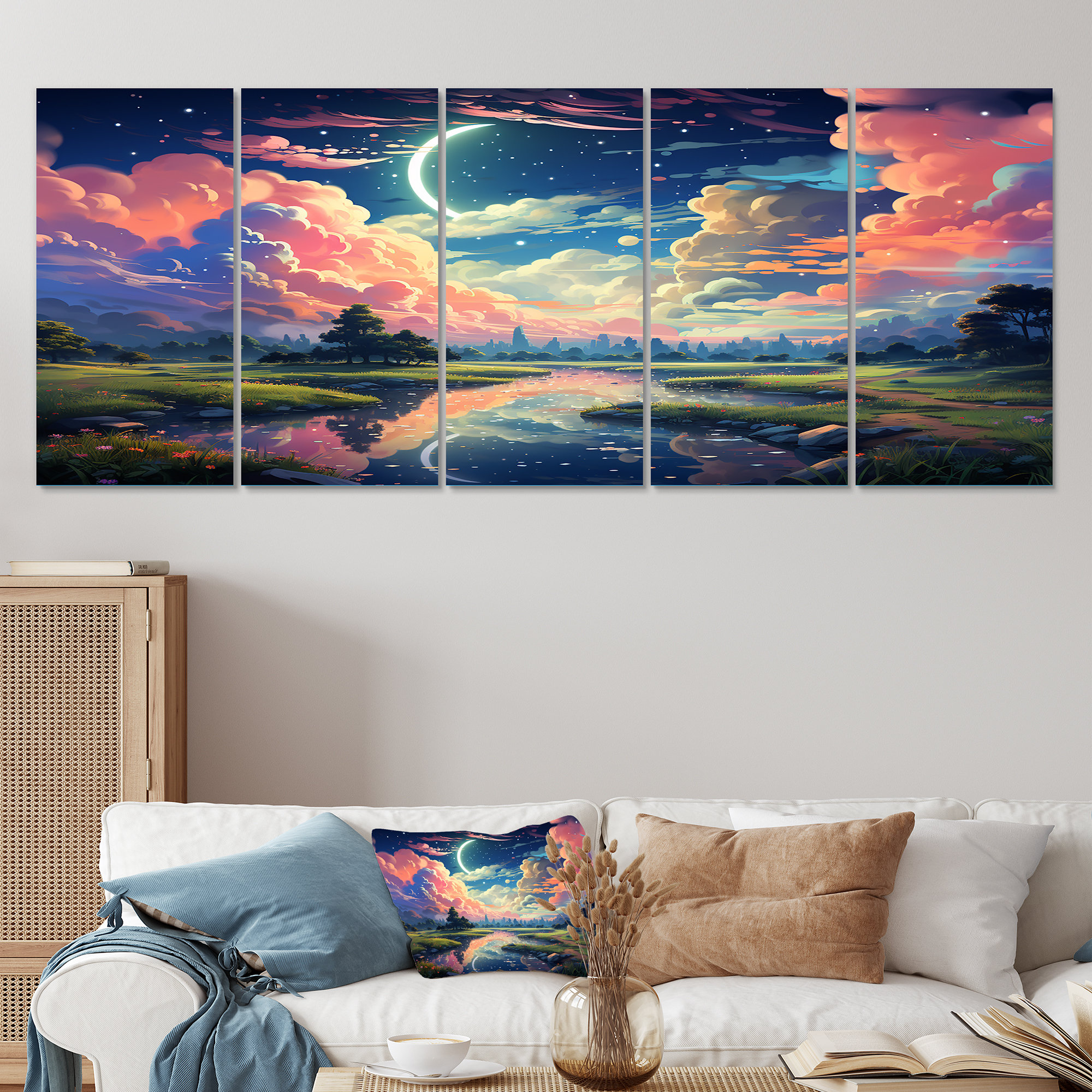 Union Rustic " Panoramic Sky Canopy Horizon I 5 Piece Art " 5 - Pieces ...
