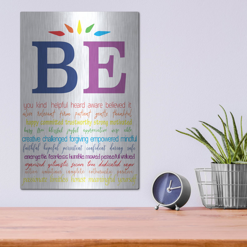 Trinx 'Be You' by Lauren Rader, Metal Wall Art | Wayfair