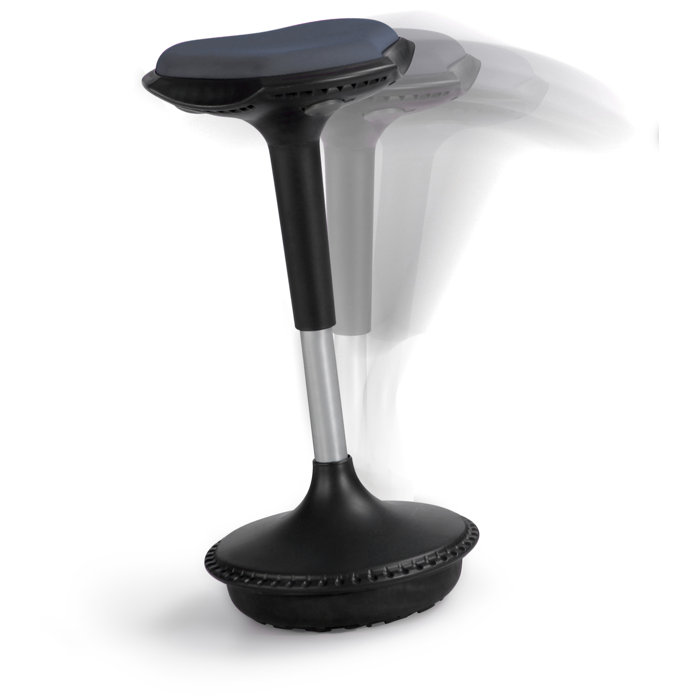 Hokku Designs Contrast Adjustable Height Ergonomic Active Stool ...