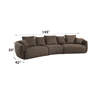 HLILish Bash Macca Anthology Boucle Sofa With Pillows | Wayfair