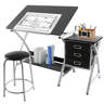 Inbox Zero Station Height Adjustable Drafting Table & Reviews | Wayfair