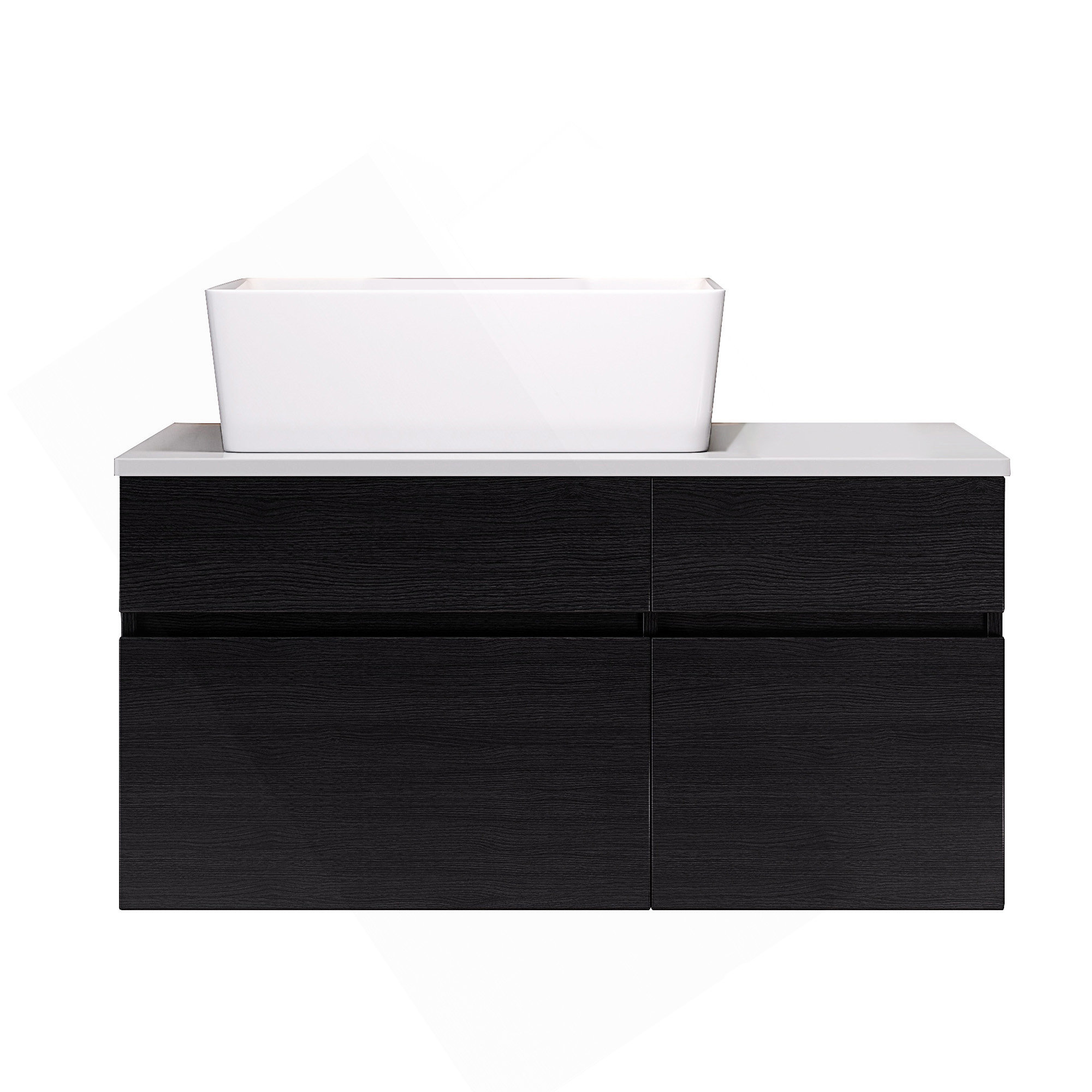 George Oliver 31.5 Inches Floating Single Small Bathroom Vanity With ...