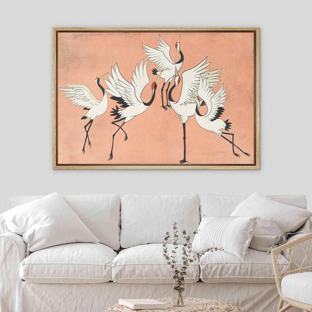 IDEA4WALL Bright Preppy Animals IDEA4WALL Framed Canvas Print Wall Art ...