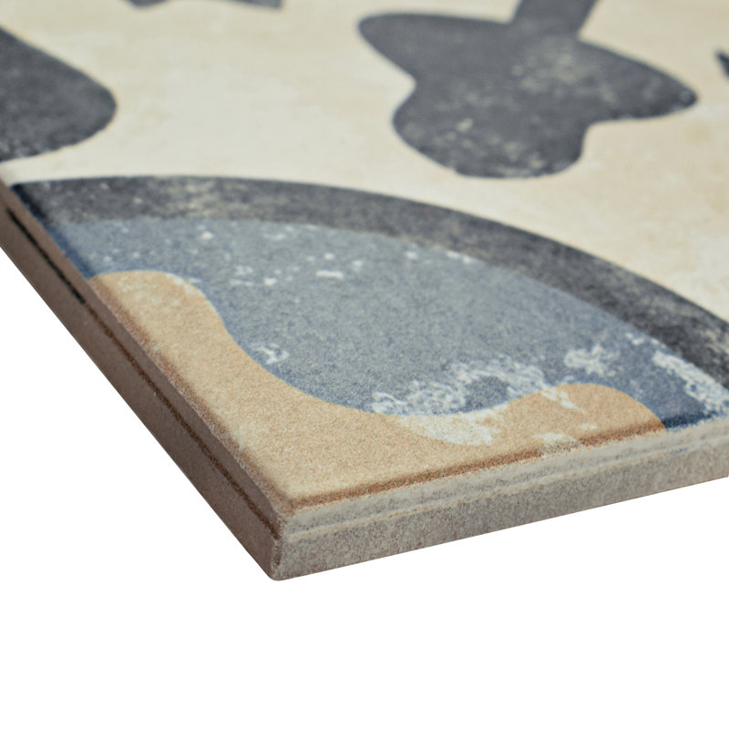 Merola Tile Evoque Arte Carthusian 10" x 10" Porcelain Patterned Wall ...