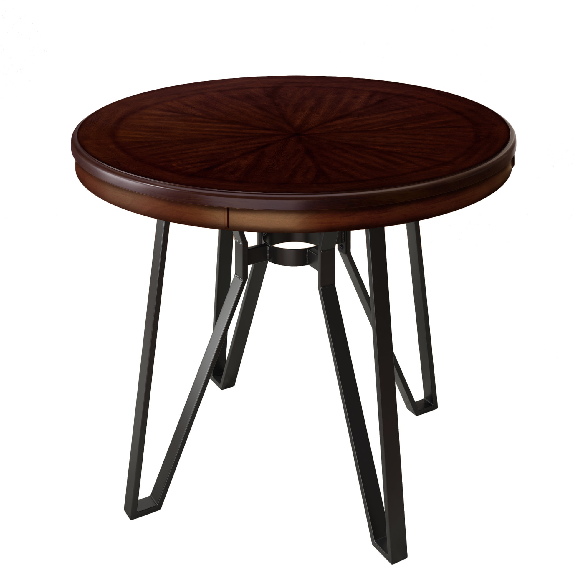 Corrigan Studio® Brown Round Bar Table Of Mid - Century Nobility, Metal ...