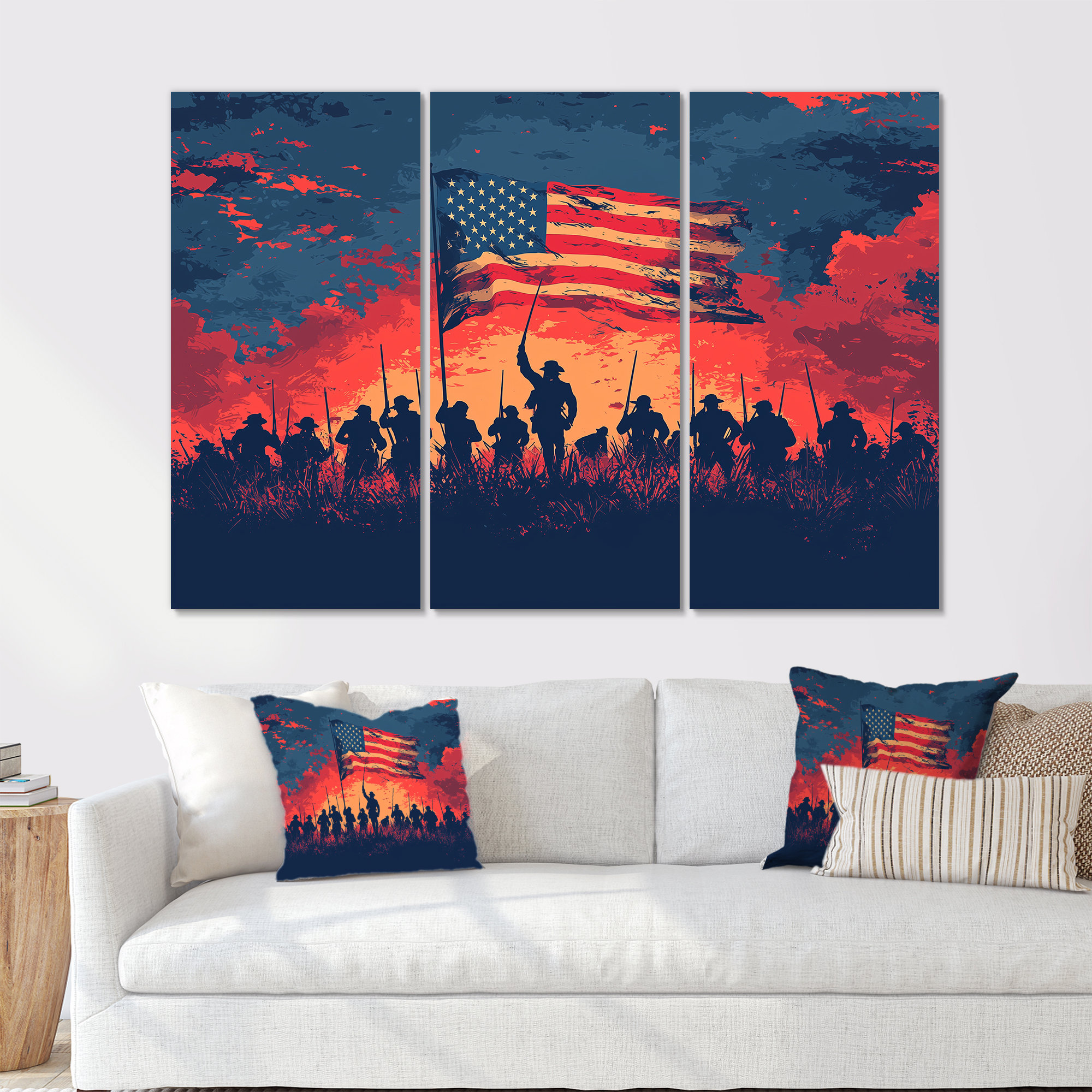 Trent Austin Design® Historical American Revolutionary War Moment II - Army Soldiers Wall Art ...