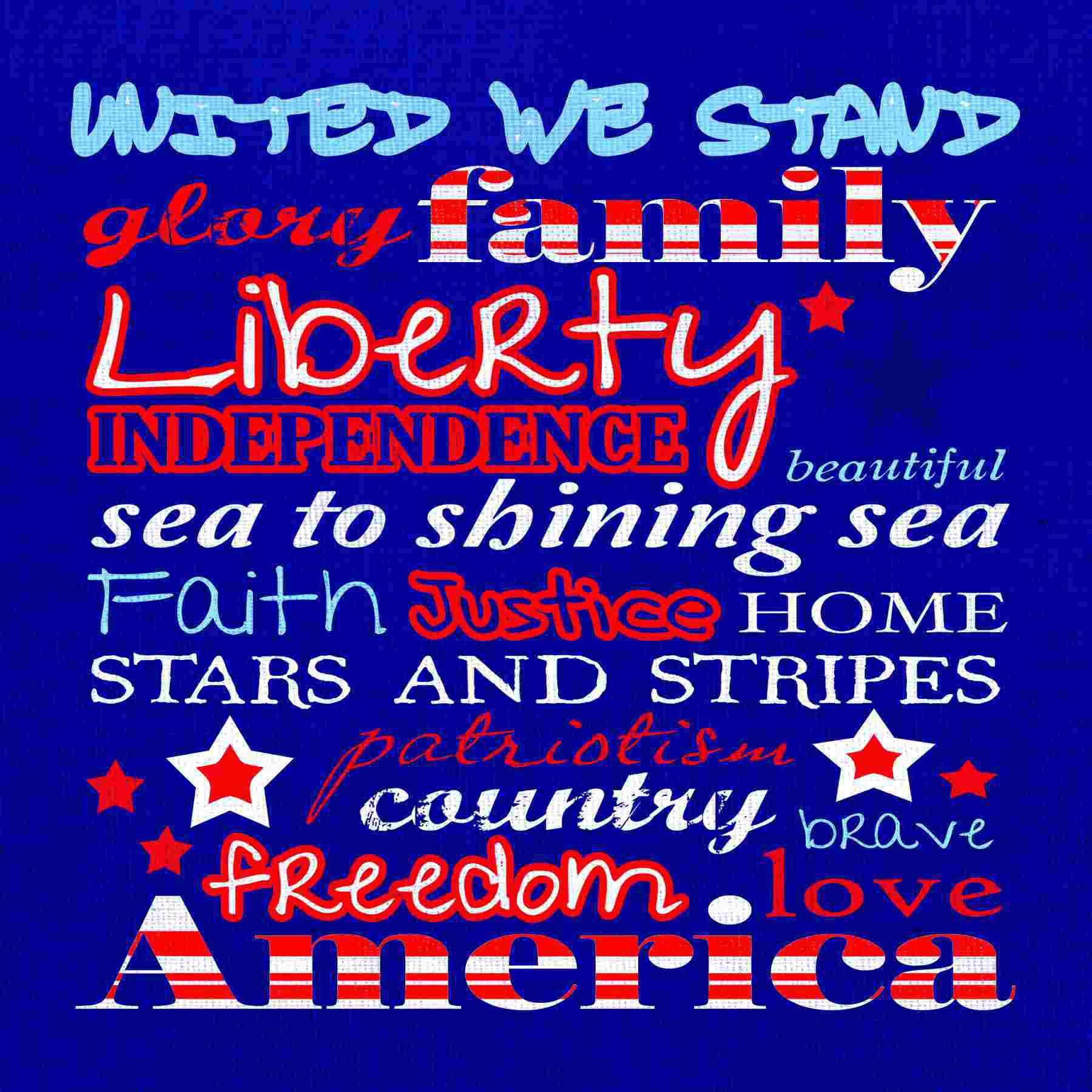 Trinx Patriotic Words | Wayfair