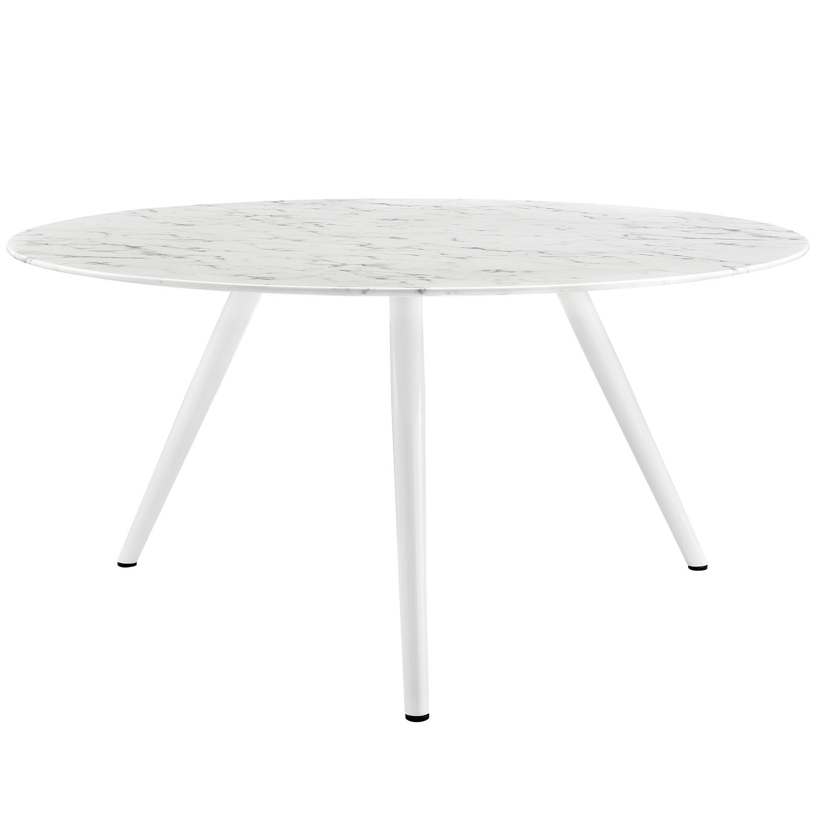 Wade Logan® Lippa Artificial Marble Dining Table & Reviews | Wayfair