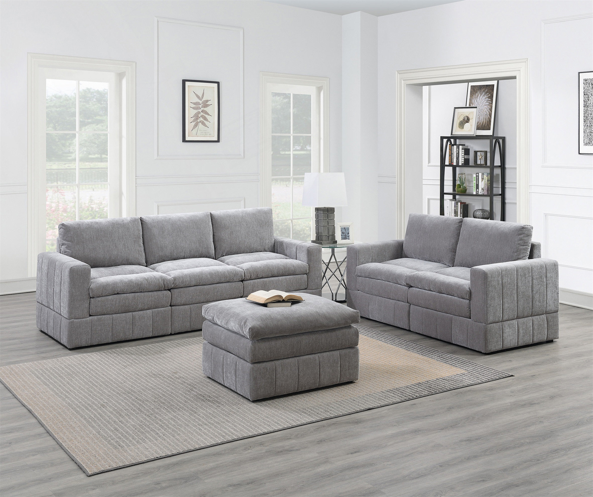 Latitude Run® Contemporary 6Pc Modular Sectional Set | Wayfair