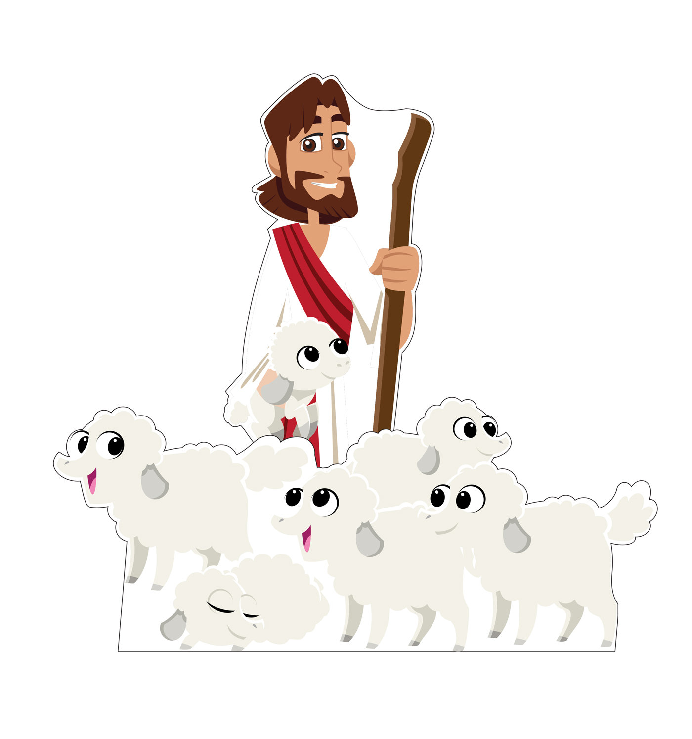 Advanced Graphics The Good Shepherd Standee Set Life Size Cardboard ...
