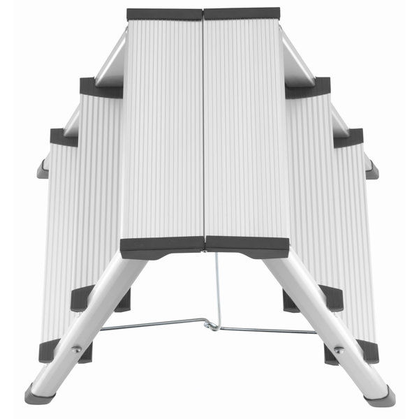 Hailo USA Inc. 3-Step Aluminum Step Stool with 330 lb. Load Capacity ...