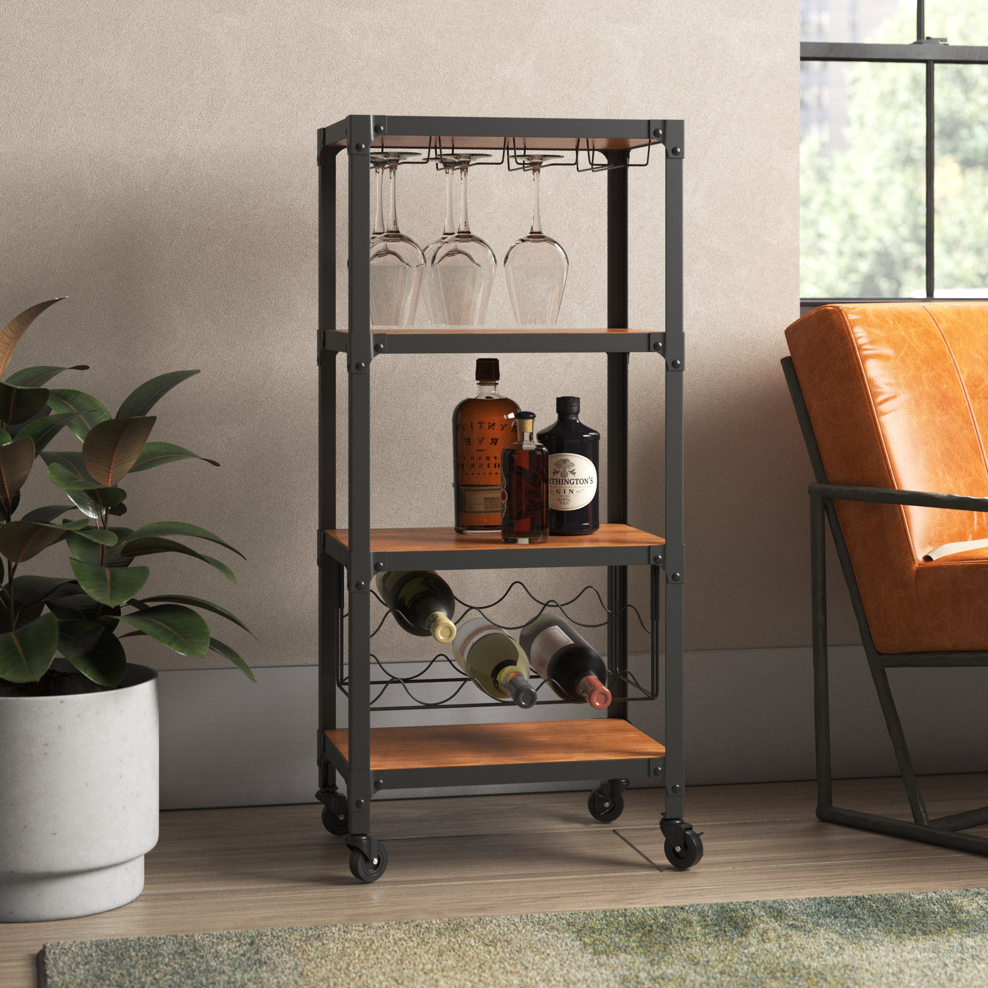 Trent Austin Design® Addilynn Rustic Industrial Style Antique Black ...