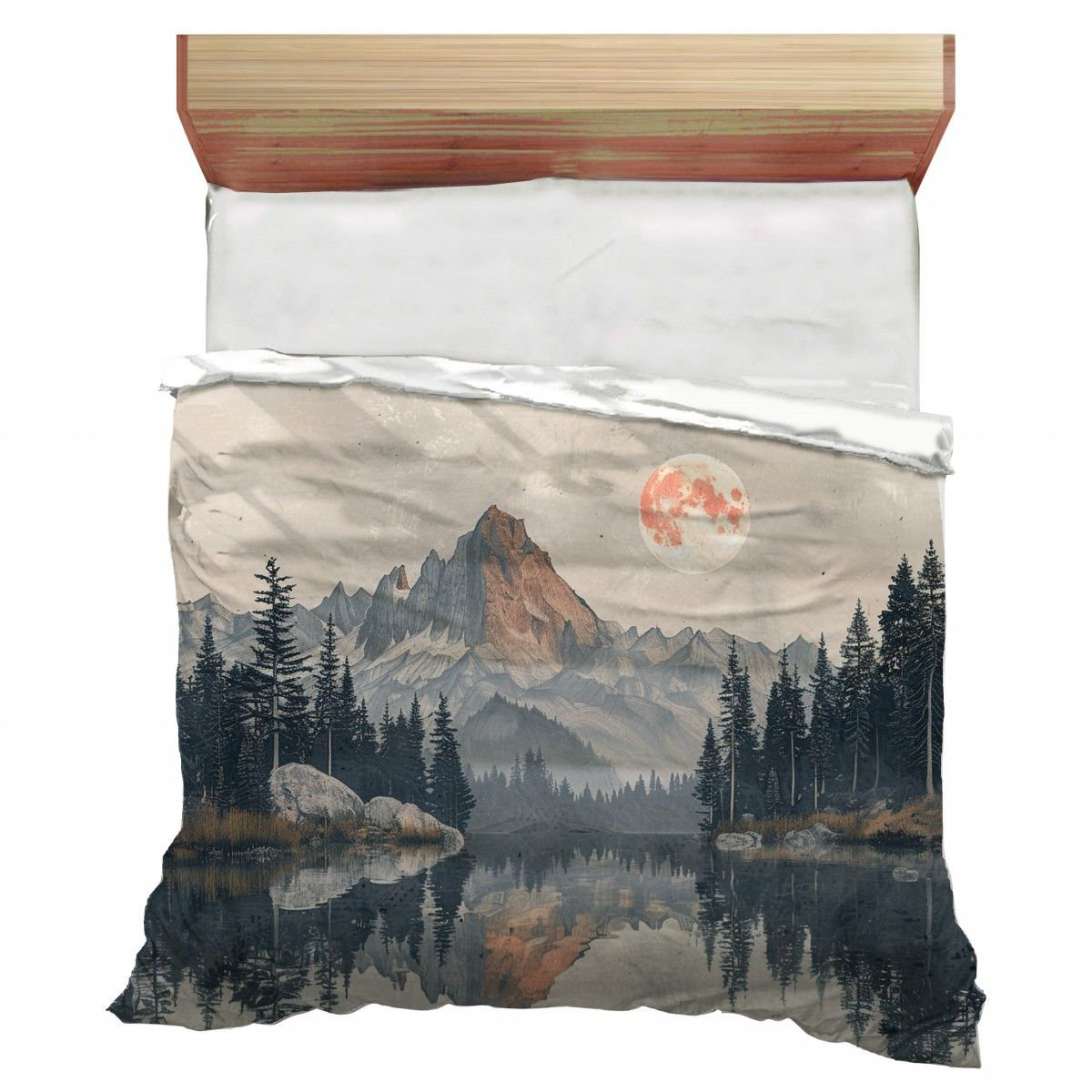VisionDecor Landscape Bedding Nature Comforter Tranquil_13454 | Wayfair