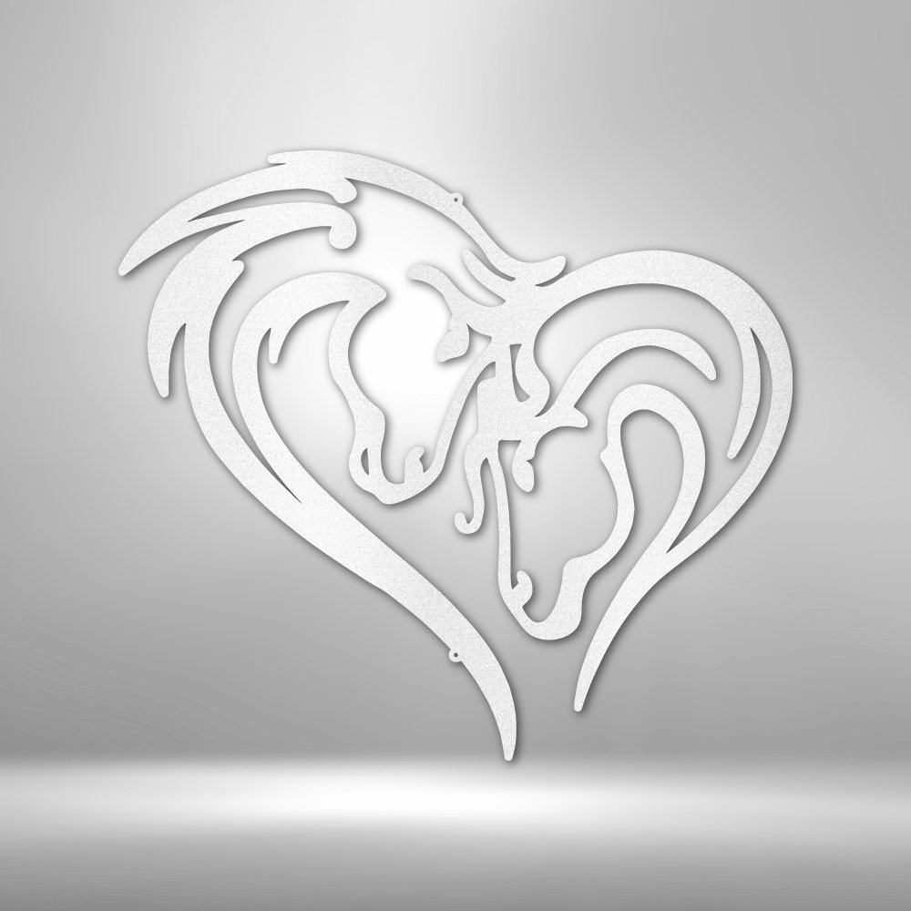 Trinx Estelita Horse Love Steel Sign | Wayfair