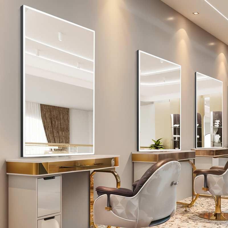 Wrought Studio™ LED Mirror Wall-mounted Mirror | Wayfair