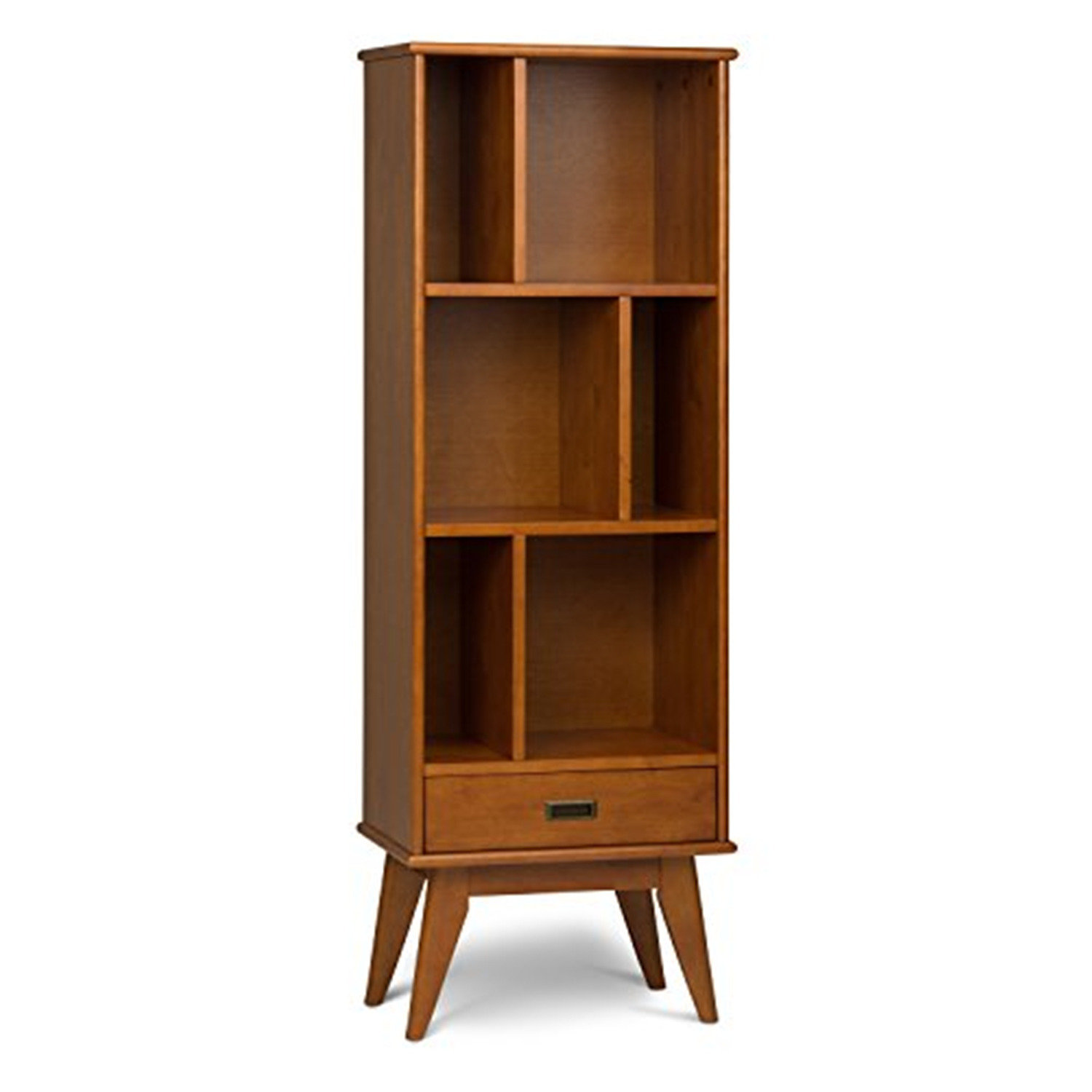 Corrigan Studio® Draper SOLID HARDWOOD Mid Century Modern Bookcase ...