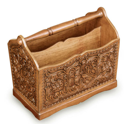 World Menagerie Geraint Wood Magazine Rack | Wayfair