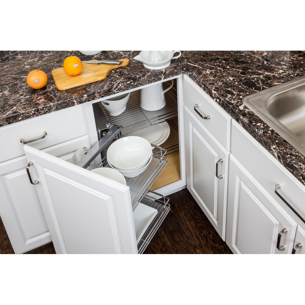 Hardware Resources Door Mounted Universal Blind Corner Organizer for 15 ...