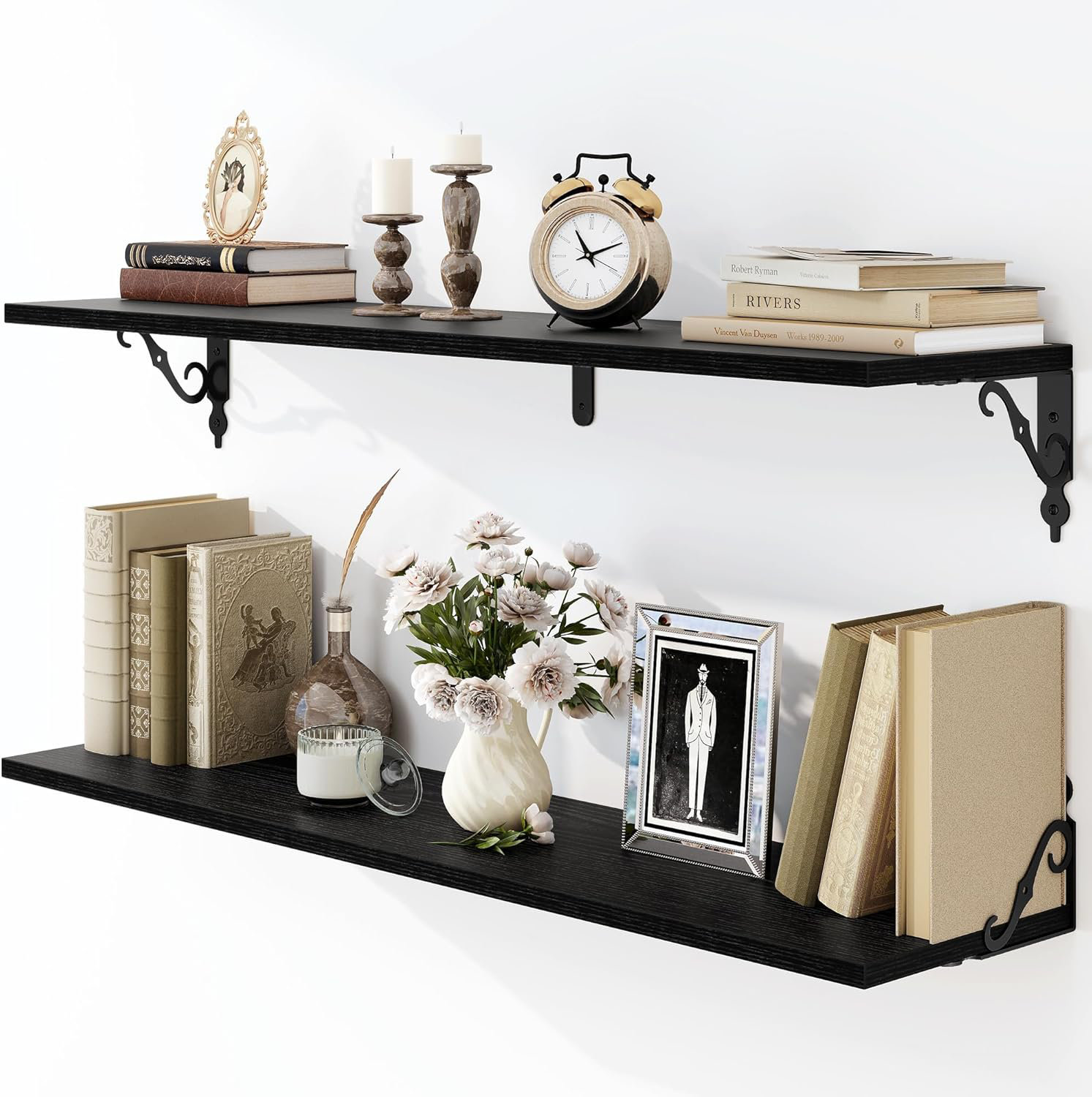 One Allium Way® Deep Floating Shelves 36 Inch Wall Shelves 8 Inch Deep ...