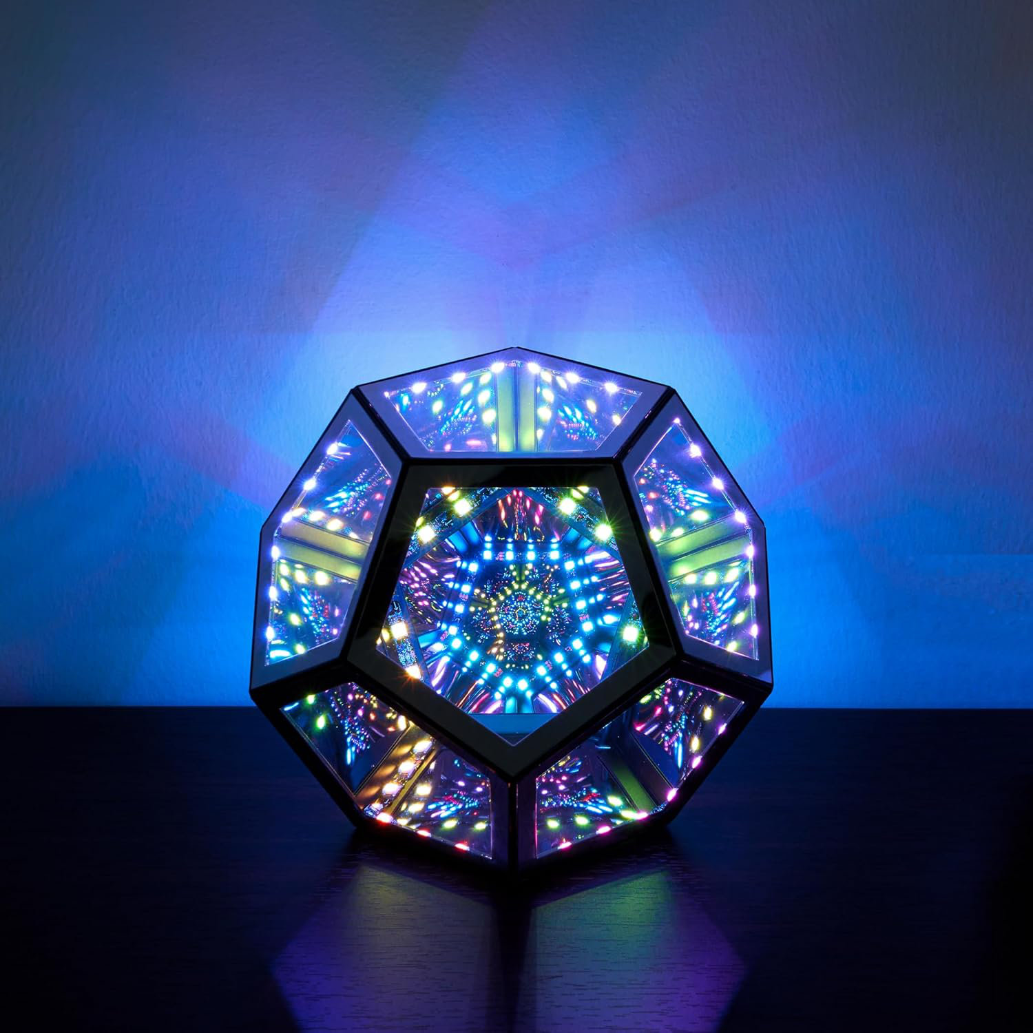 BEAUTY DEPOT Infinity Dodecahedron RGBW LED Gaming Light, Colorful Mood ...