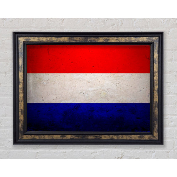 Bright Star Netherland Flag - Single Picture Frame Print | Wayfair.co.uk