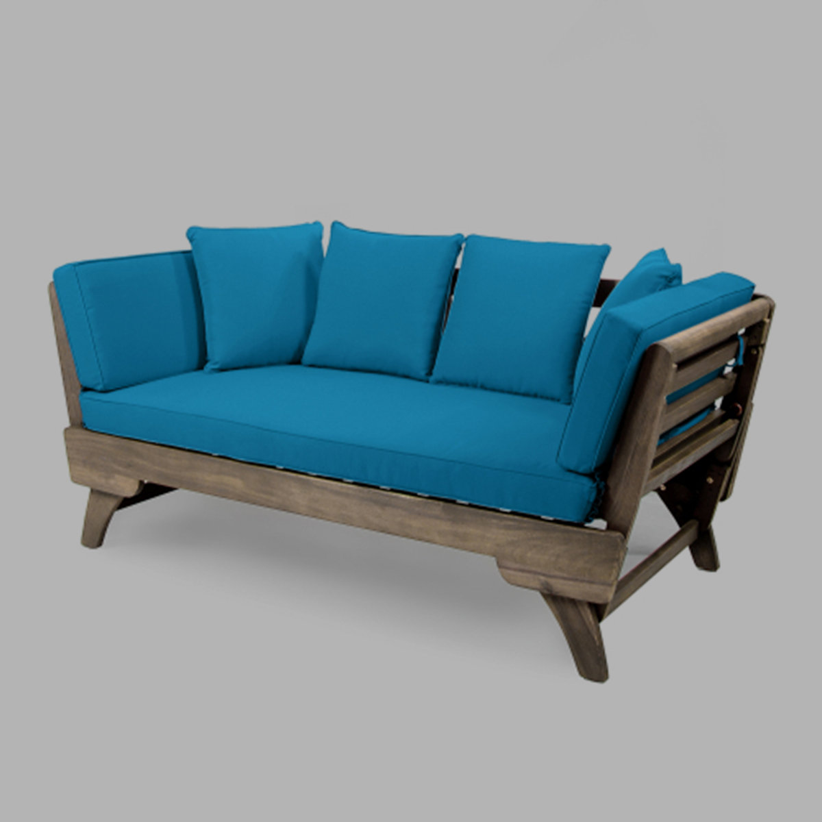 Corrigan Studio® Blue Solid Wood Outdoor Patio sofas | Wayfair