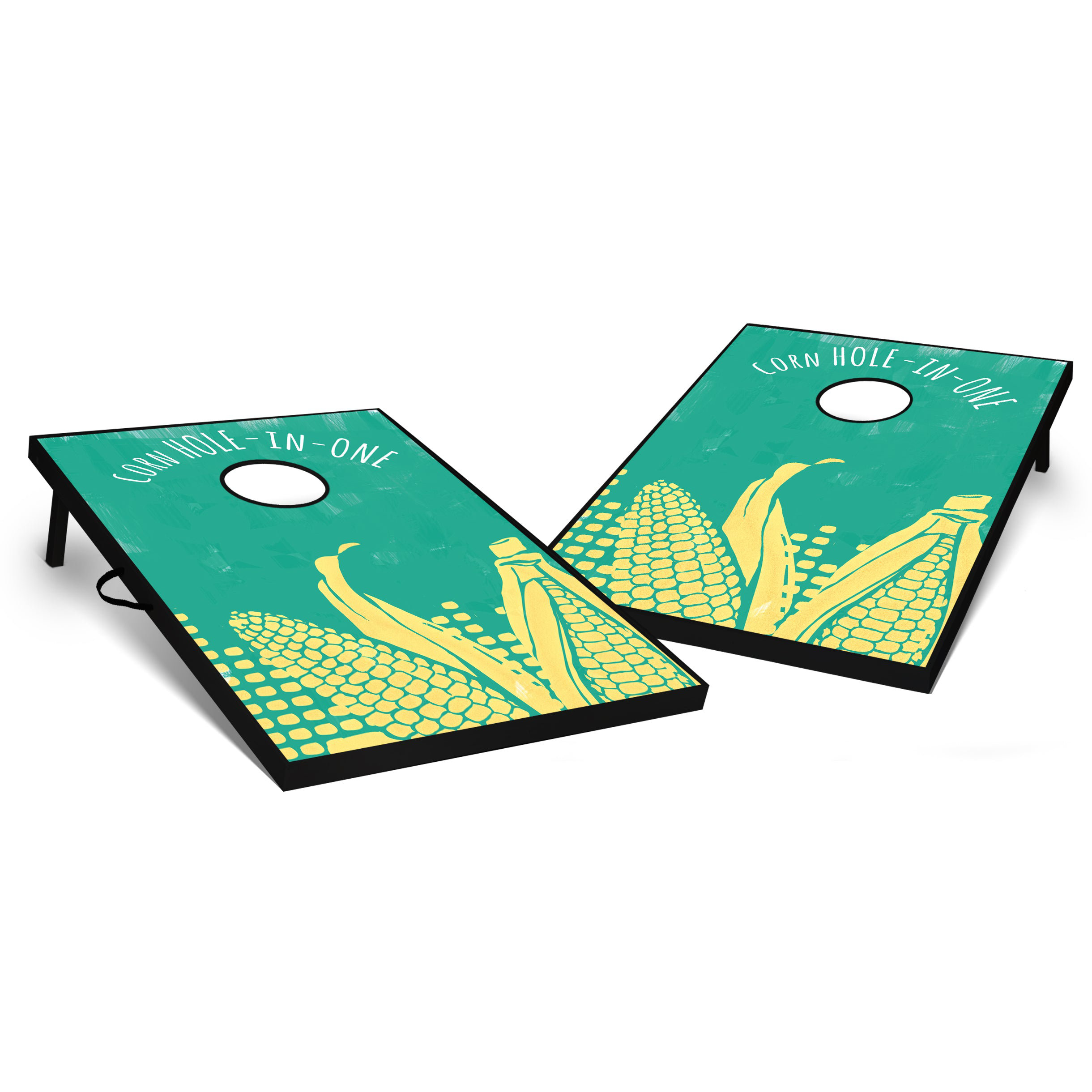 East Urban Home 2' X 3' Oh Shucks Tailgate Size Cornhole Set | Wayfair