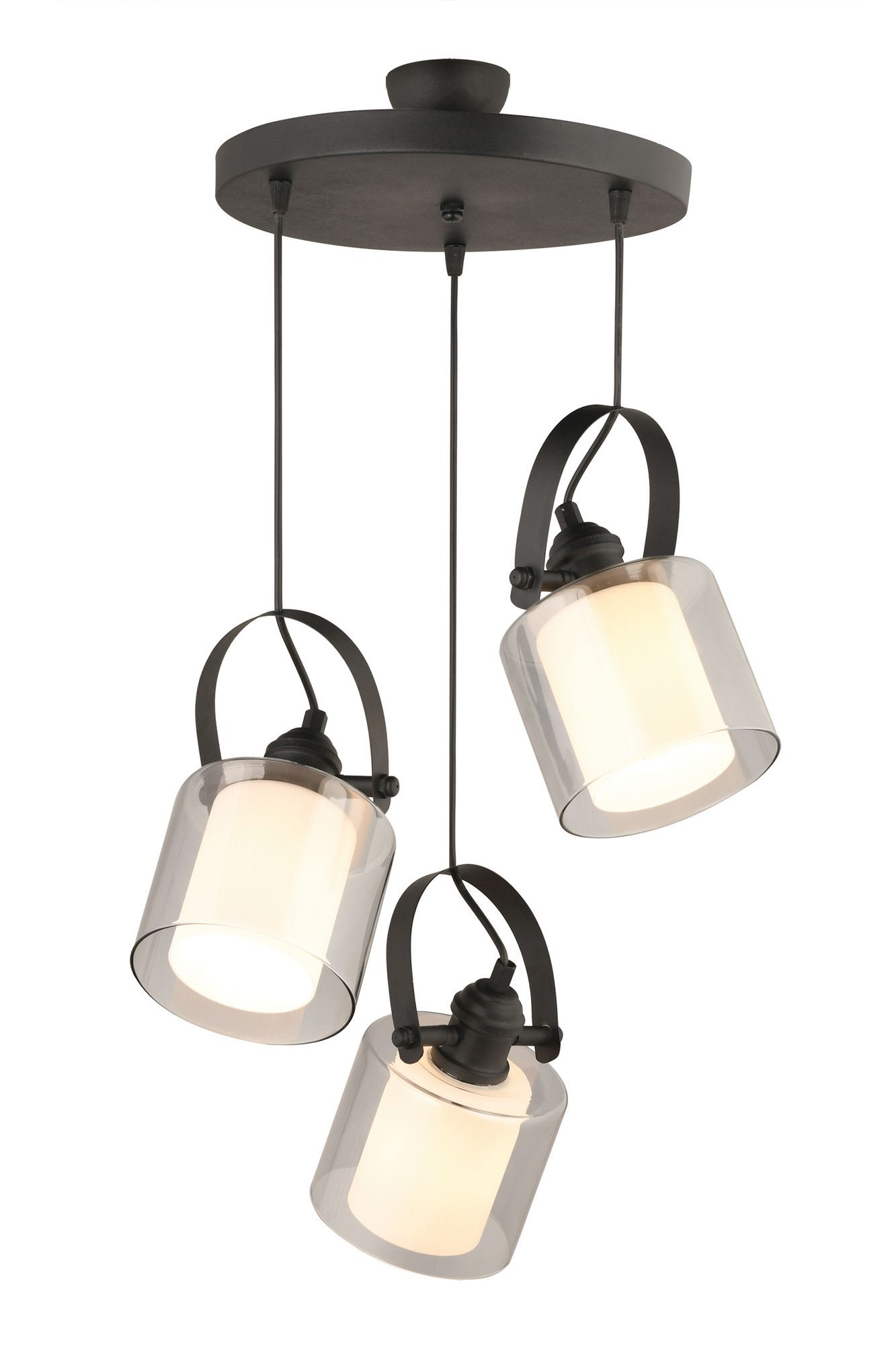 Wrought Studio™ Elegant Metal Chandelier with Glass Cap, Adjustable ...