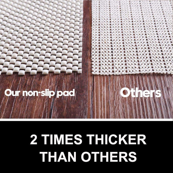 Symple Stuff Non Slip Rug Pad Gripper Extra Thick Carpet Pads Non Skid ...