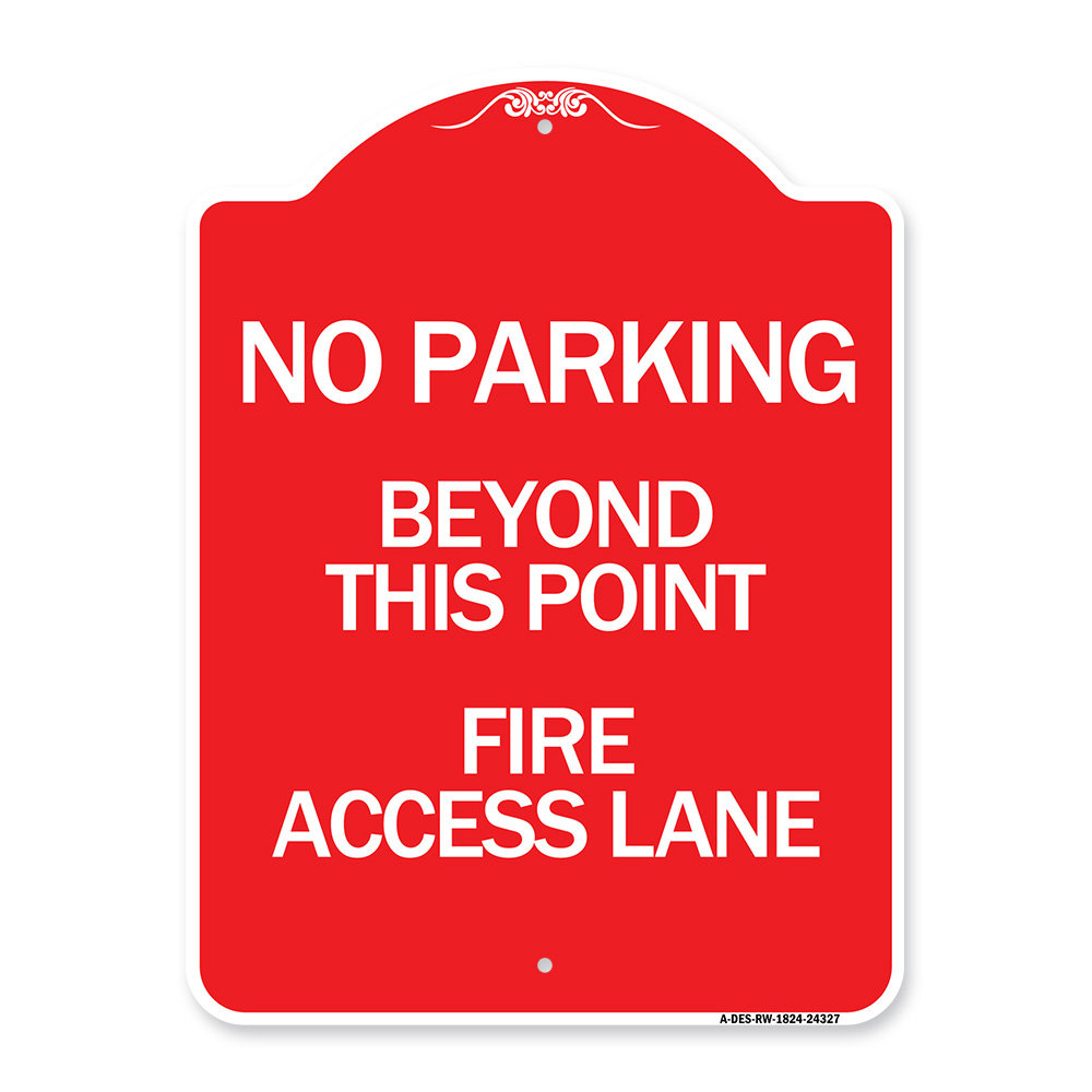 Signmission Designer Series Sign - Beyond This Point, Fire Access Lane ...