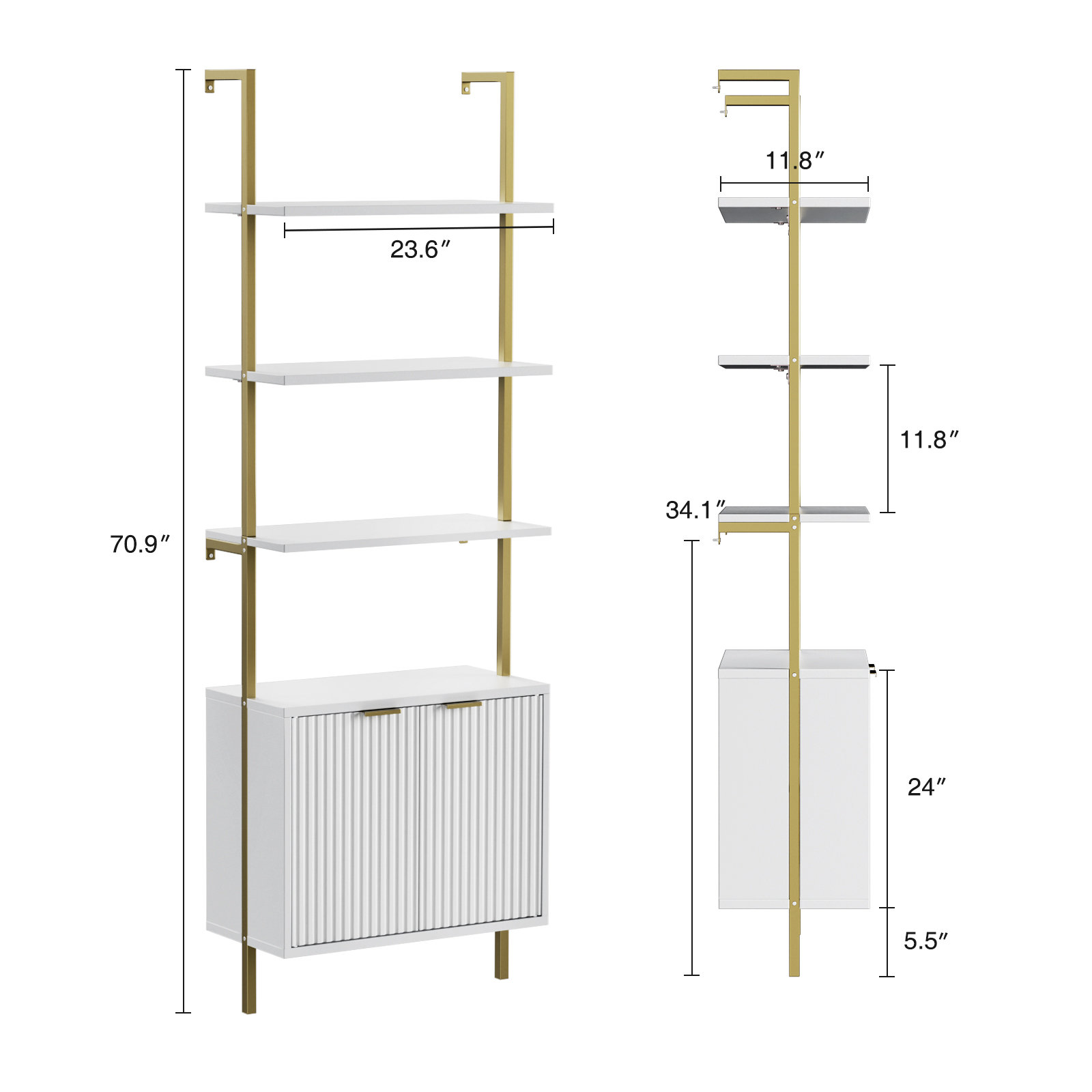 Mercer41 Tesse Ladder Bookcase & Reviews | Wayfair
