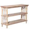 Ophelia & Co. Rustic 3 - Tier Console Table With Gothic - Inspired ...