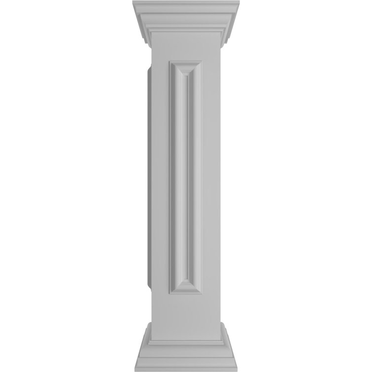 PCI Enterprises End Newel Post with Panel, Flat Capital & Base Trim ...
