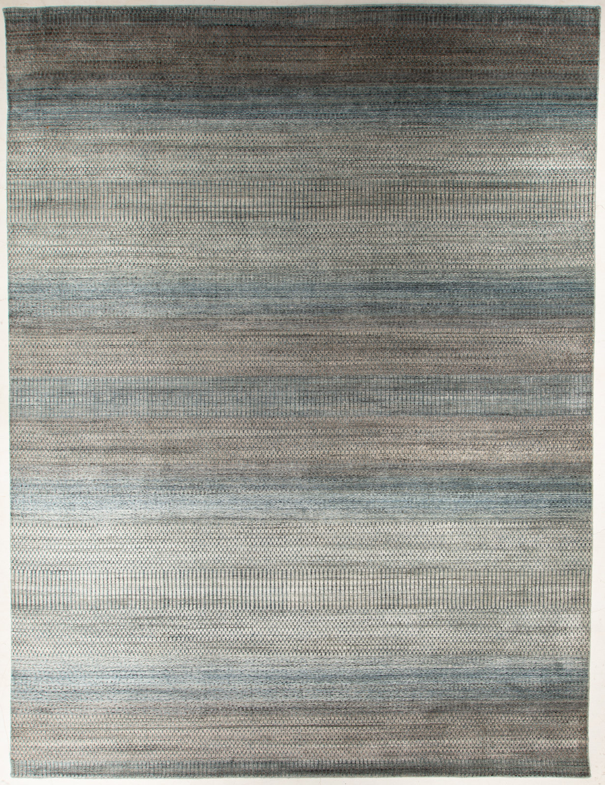 String Matter Modern Striped Handloomed Charcoal/Blue Area Rug | Wayfair