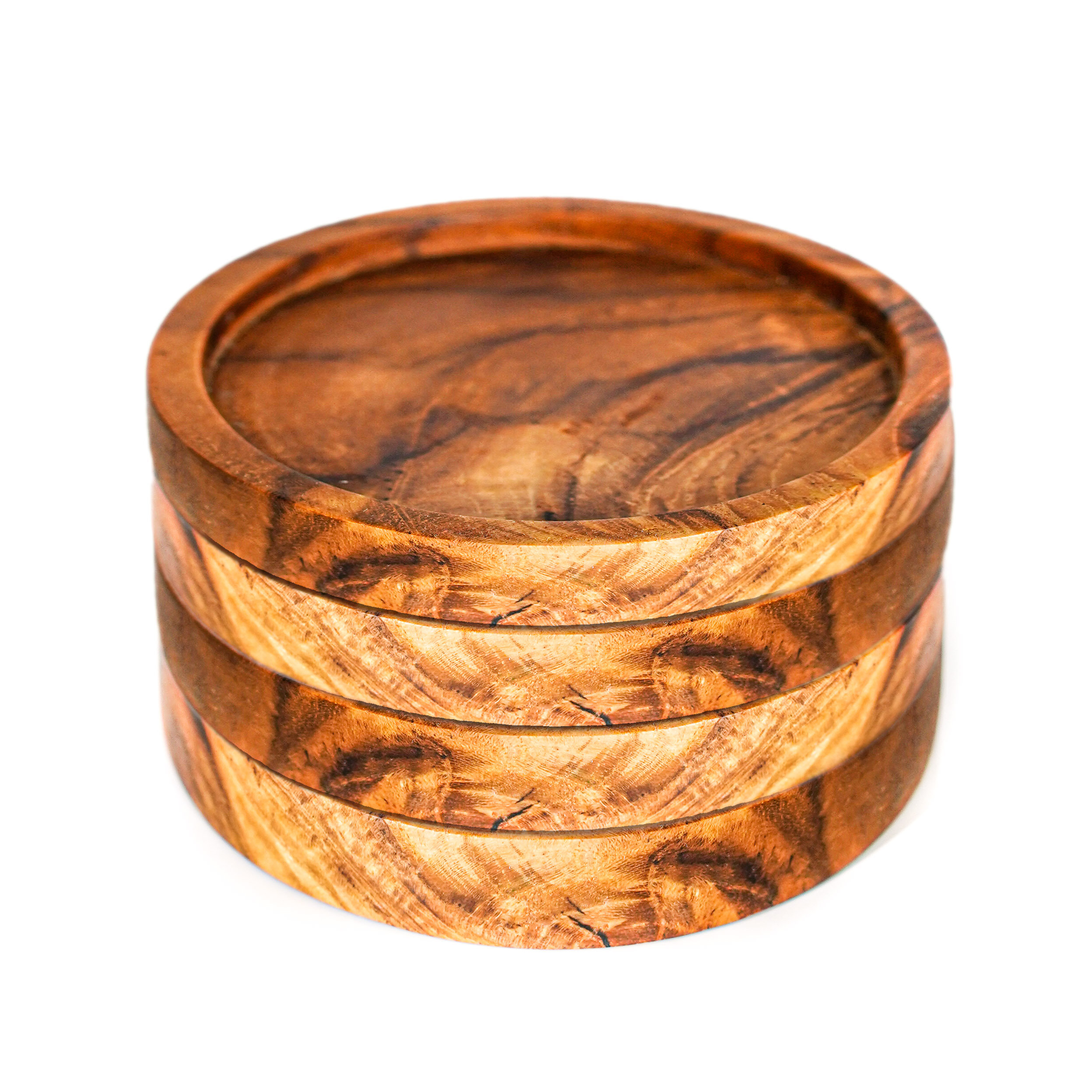 Rainforest Bowls Teak Coaster | Wayfair
