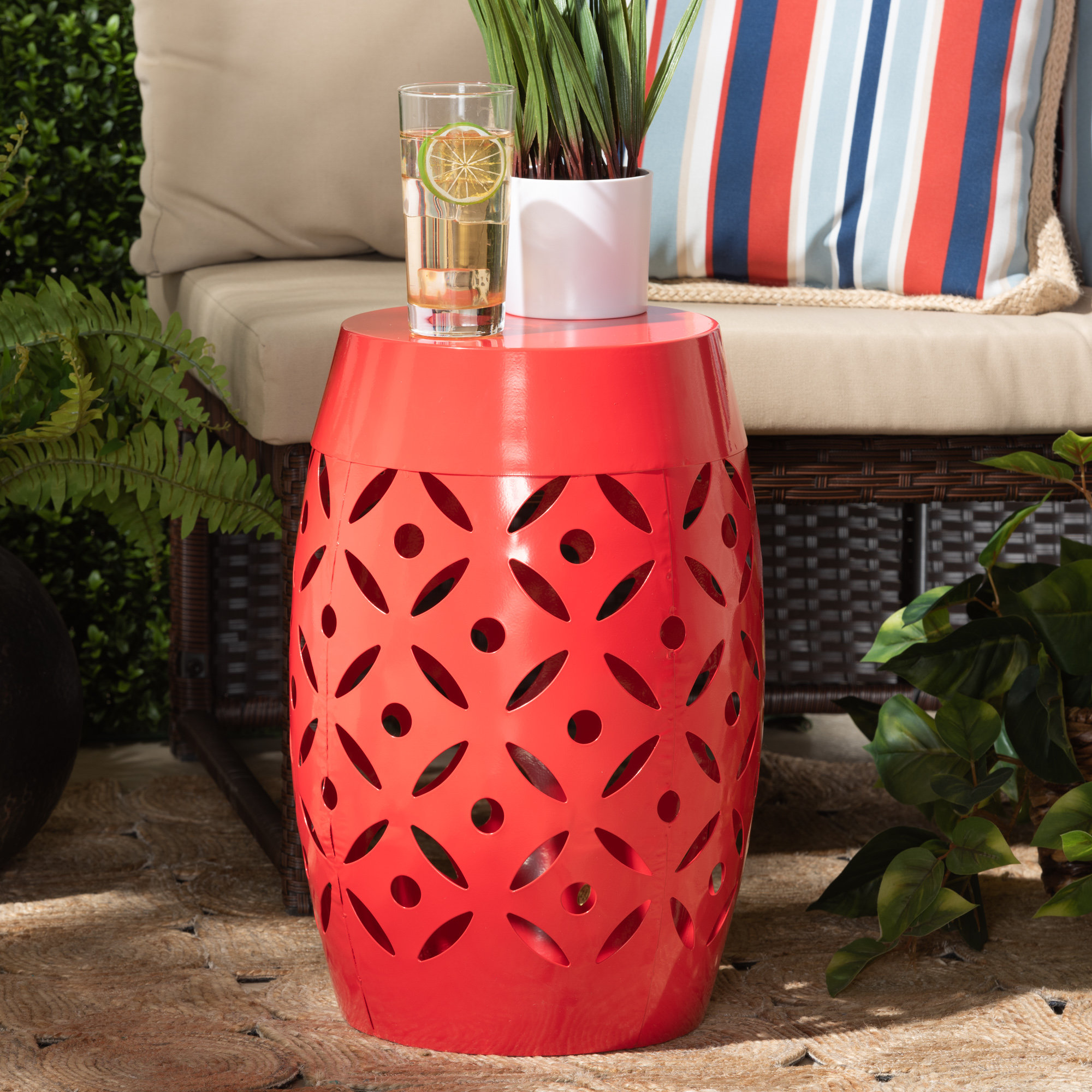 Dakota Fields Sheetz Metal Side Table | Wayfair