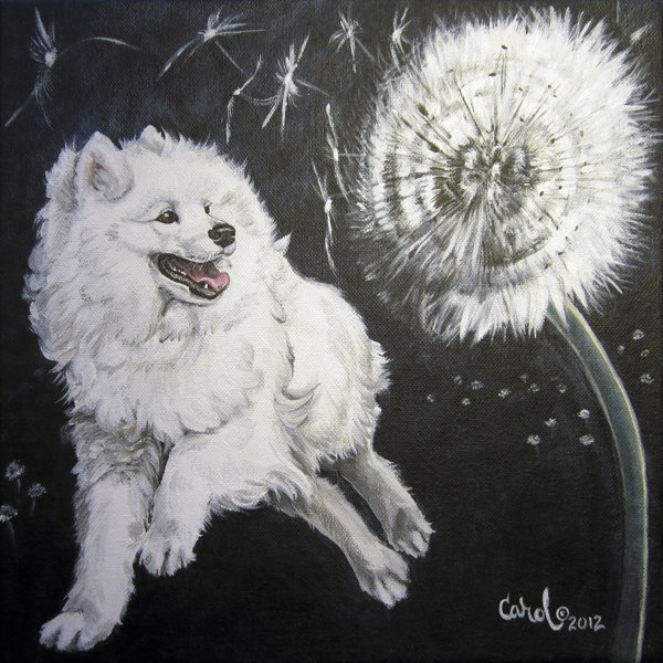 Rosalind Wheeler Playful Pup XII by Carol Dillon - Wrapped Canvas ...